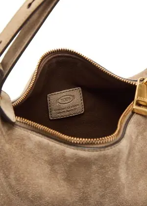 TOD'S Mini Suede Top Handle Bag