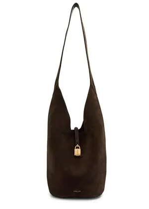 DEMELLIER Siena Suede Cross-body Bag - Chocolate