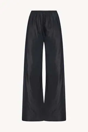 THE ROW The Row Gala Pant - Wide Leg Wool Twill Trousers