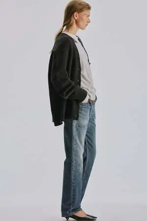THE ROW Pranavi Cardigan - Charcoal Melange