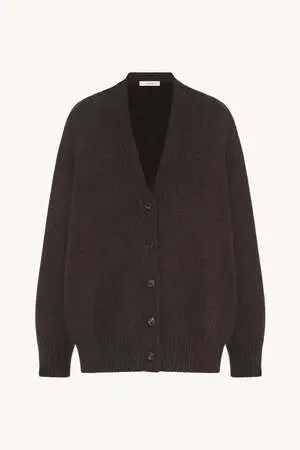 THE ROW Pranavi Cardigan - Dark Brown