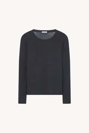 THE ROW Kalto Long Sleeve T-shirt - Black
