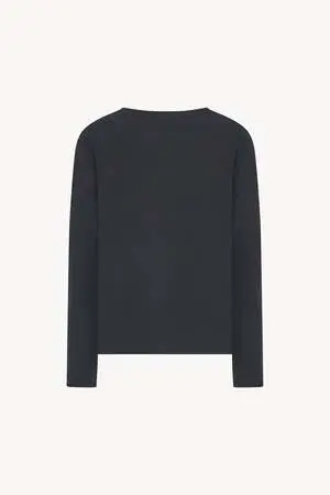 THE ROW Kalto Long Sleeve T-shirt - Black