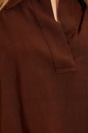 Dries Van Noten Short-sleeved Oversized Top With Decorative Folds
