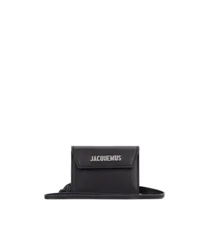Jacquemus Le Porte Logo Plaque Wallet - Black