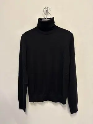 Loro Piana Ribbed Turtleneck Knit Top