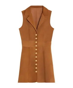 Celine Mini Dress In Suede