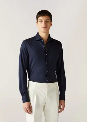 Loro Piana Logo Long-sleeved Shirt