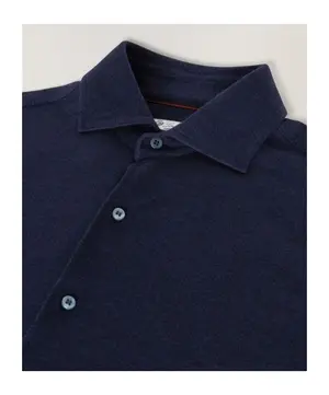 Loro Piana Logo Long-sleeved Shirt - Gradient Blue