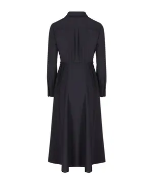Valentino Garavani Long Sleeved Dress With Logo Plaque