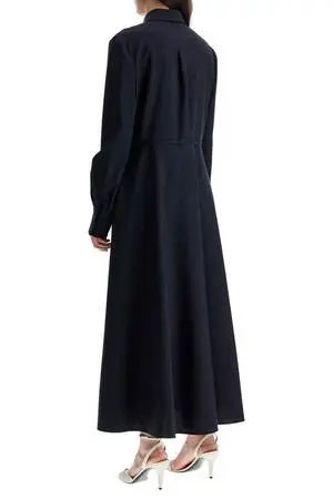 Valentino Garavani Long Sleeved Dress With Logo Plaque