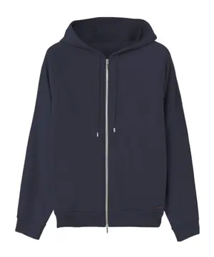 Loro Piana Zippered Pilot Jacket - Graphite Blue