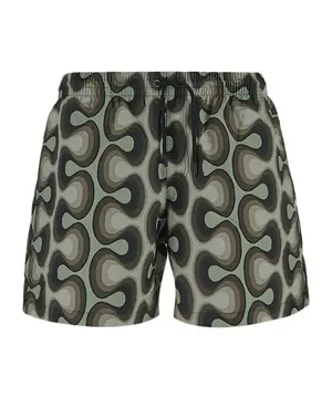 Dries Van Noten Graphic-printed Swim Shorts - Black