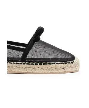 Red Valentino Polka Dot Woven Espadrilles