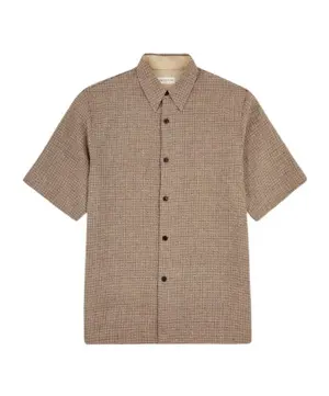 Dries Van Noten Short-sleeved Checkered Shirt