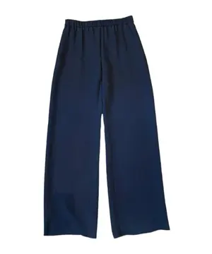 Valentino Garavani Wide-leg Casual Pants - Navy Blue