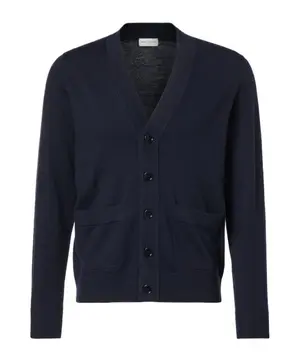 Dries Van Noten Long-sleeved Sweater - Navy Blue