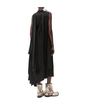 Loewe Ruffle Dress In Silk