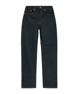 Dries Van Noten Logo Patch Straight Leg Jeans