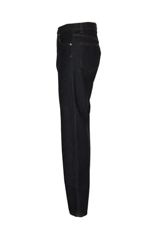 Dries Van Noten Logo Patch Straight Leg Jeans - Black