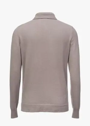 Loro Piana Long-sleeved Polo Shirt - Dark Gray