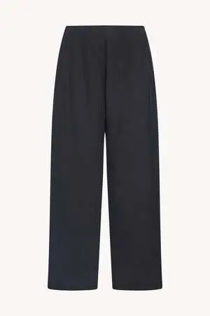 THE ROW Jaine Silk Straight Leg Pants