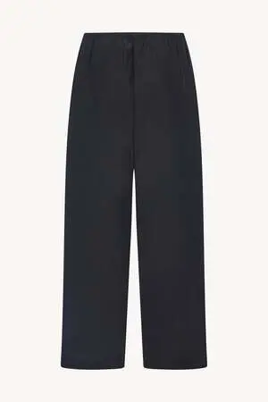 THE ROW Jaine Silk Straight Leg Pants