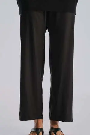 THE ROW Jaine Silk Straight Leg Pants