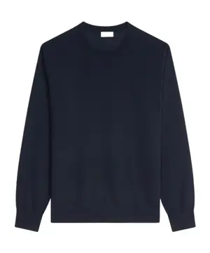 Dries Van Noten Murton Crewneck Knitted Jumper - Navy