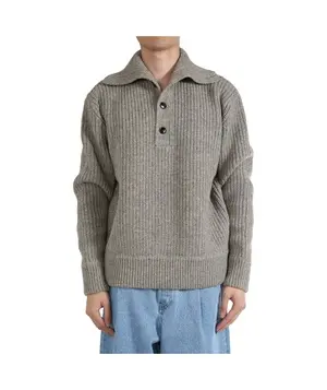 Dries Van Noten Wool Sweater - Greymelange