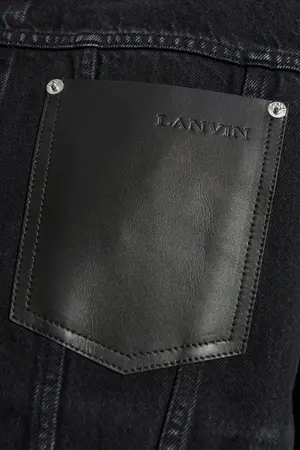 LANVIN Logo Embossed Denim Jacket