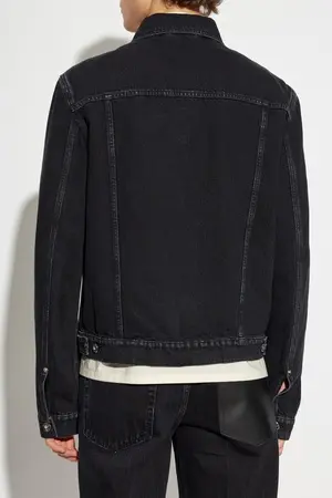 LANVIN Logo Embossed Denim Jacket