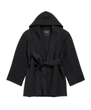 Balenciaga Belted Blanket Jacket