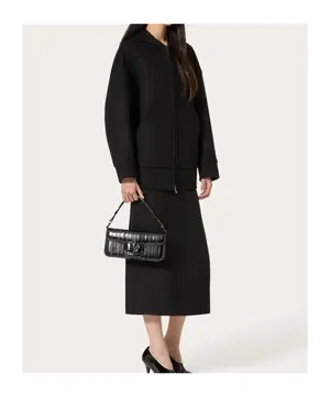 Valentino Garavani Zip-up Drop Shoulder Hoodie