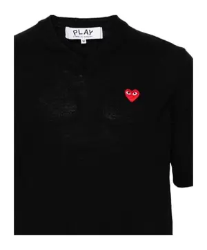 Play Comme Des Garcon Comme Des Garçons Play V-neck Short Sleeved Jumper