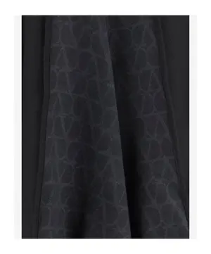 Valentino Garavani Open Front Cape With Fringe And V-neck