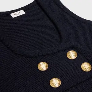 Celine Tunic Mini Dress In Interlock Wool