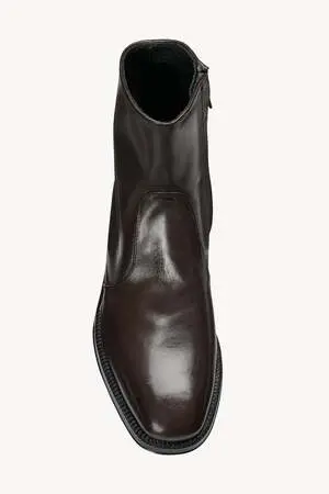 THE ROW Oscar Boot - Lacquer Brown