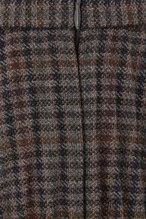 Balenciaga Checkered Pleated Skirt