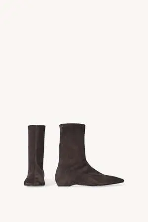 THE ROW Cindy Stretch Boot - Moka