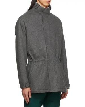 Loro Piana Elastic Waist And Standing Collar Casual Jacket
