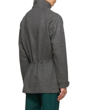 Loro Piana Elastic Waist And Standing Collar Casual Jacket