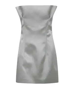 Philosophy Di Lorenzo Serafini Strapless Satin Mini Dress