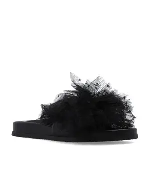 Red Valentino Tulle Decal Slippers