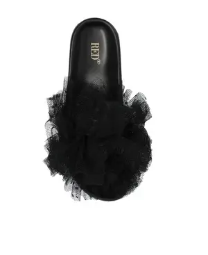 Red Valentino Tulle Decal Slippers