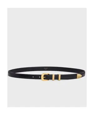 Celine Western Belt 18mm In Taurillon Leather