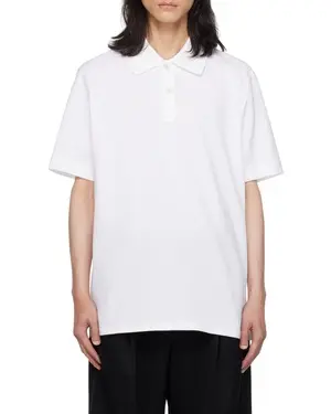 LANVIN Straight Hem Short-sleeved Polo Shirt