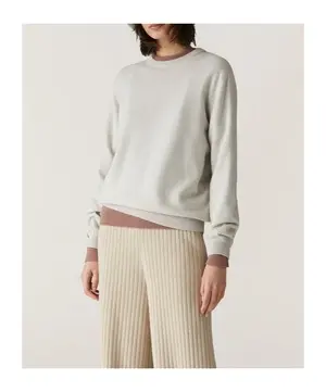 Loro Piana Cashmere Round Neck Sweater With Bubble Sleeves