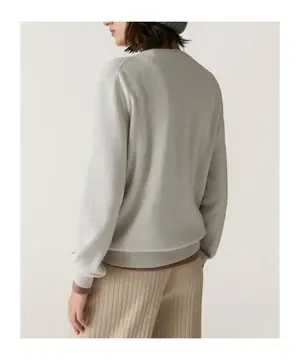Loro Piana Cashmere Round Neck Sweater With Bubble Sleeves