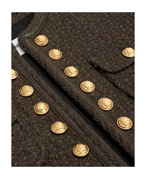 Celine Chelsea Jacket In Bouclette Natt